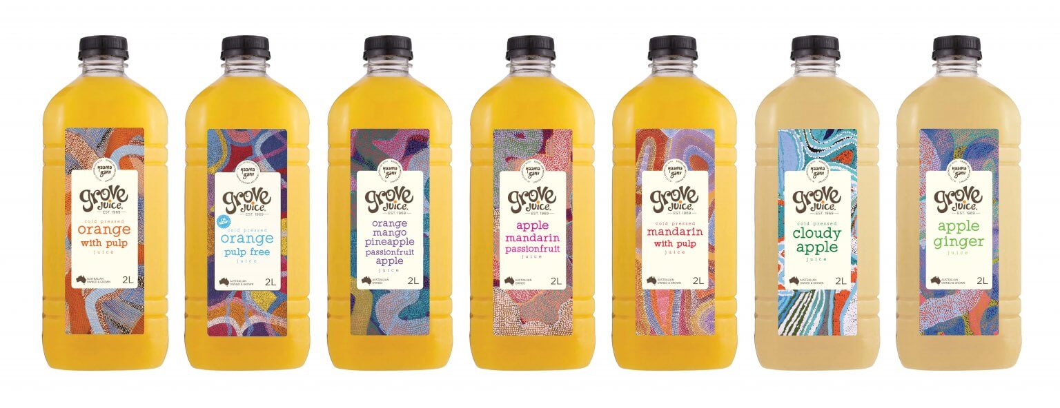 Aboriginal Art Series | Percentage from every 2L Grove bottle sold donated